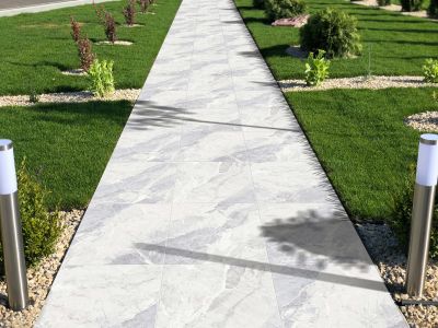 กระเบื้องปูพื้น 16"x16" MATTE ลายหินอ่อน สีเทา Duragres ร็อกแซน เกรย์ ...